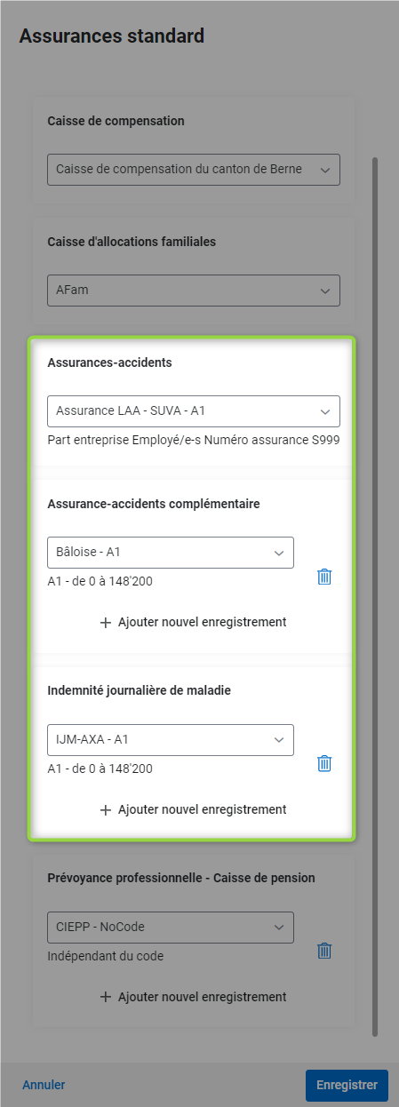 Code assurances LAA, LAAC et IJM – Swiss21.org Helpcenter