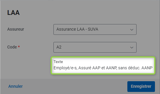 Code assurances LAA, LAAC et IJM – Swiss21.org Helpcenter